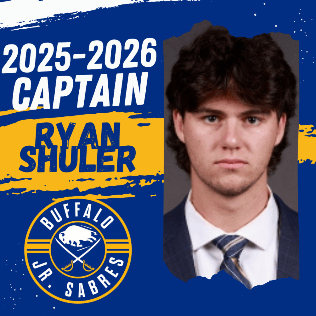 Shuler Named Captain 2025-2026 | Buffalo Jr. Sabres